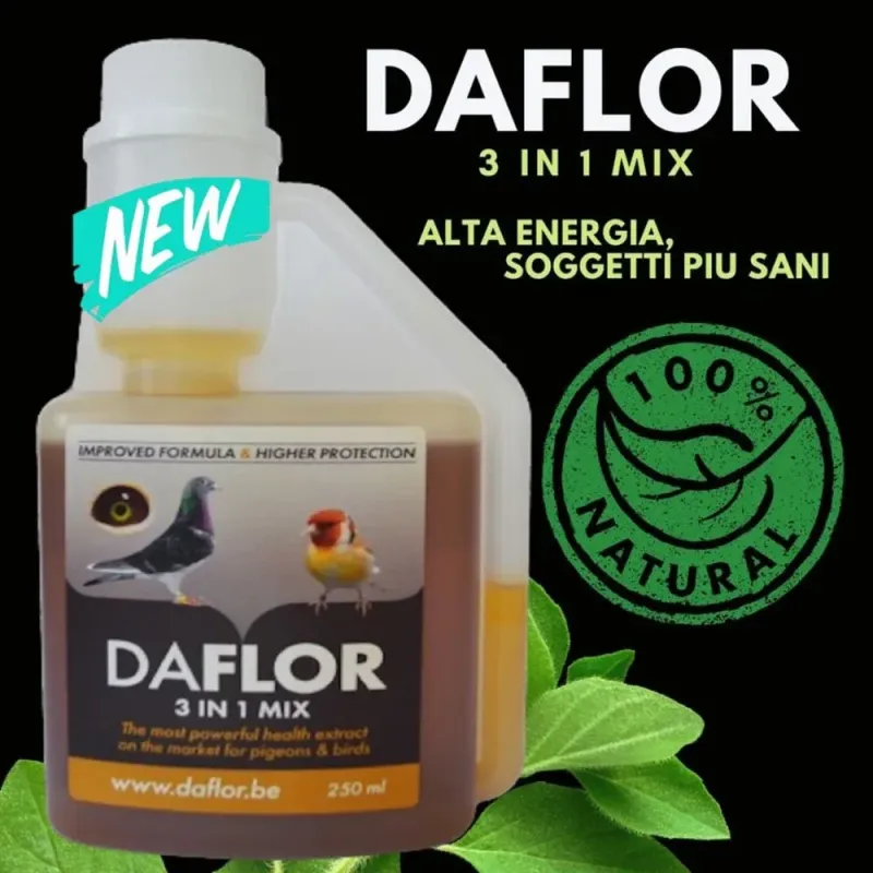 Daflor - Antibatterico naturale per uccelli